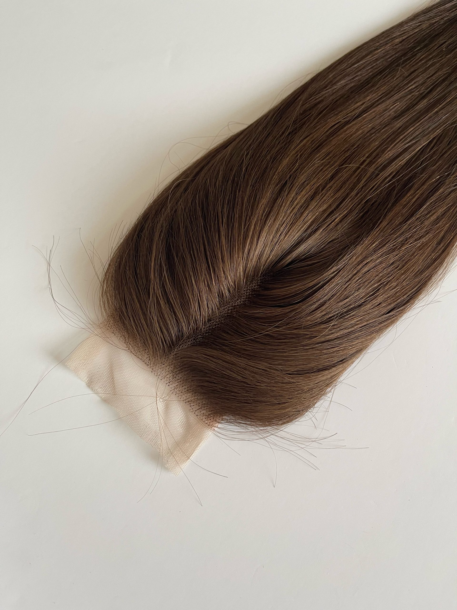 16" 3x5" lace base closure #6 Medium Brown - Hair Closures and Frontals UK